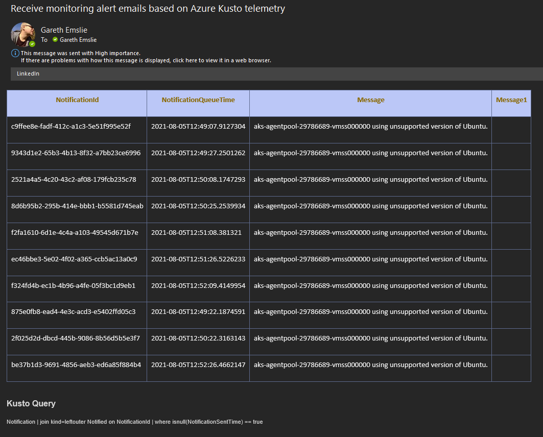 Custom Log Based Alerting Using Azure Data Explorer And Log Analytics Data Export